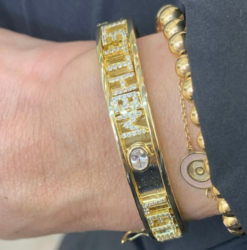 Let Them Slider Bangle – Raina's Rocks